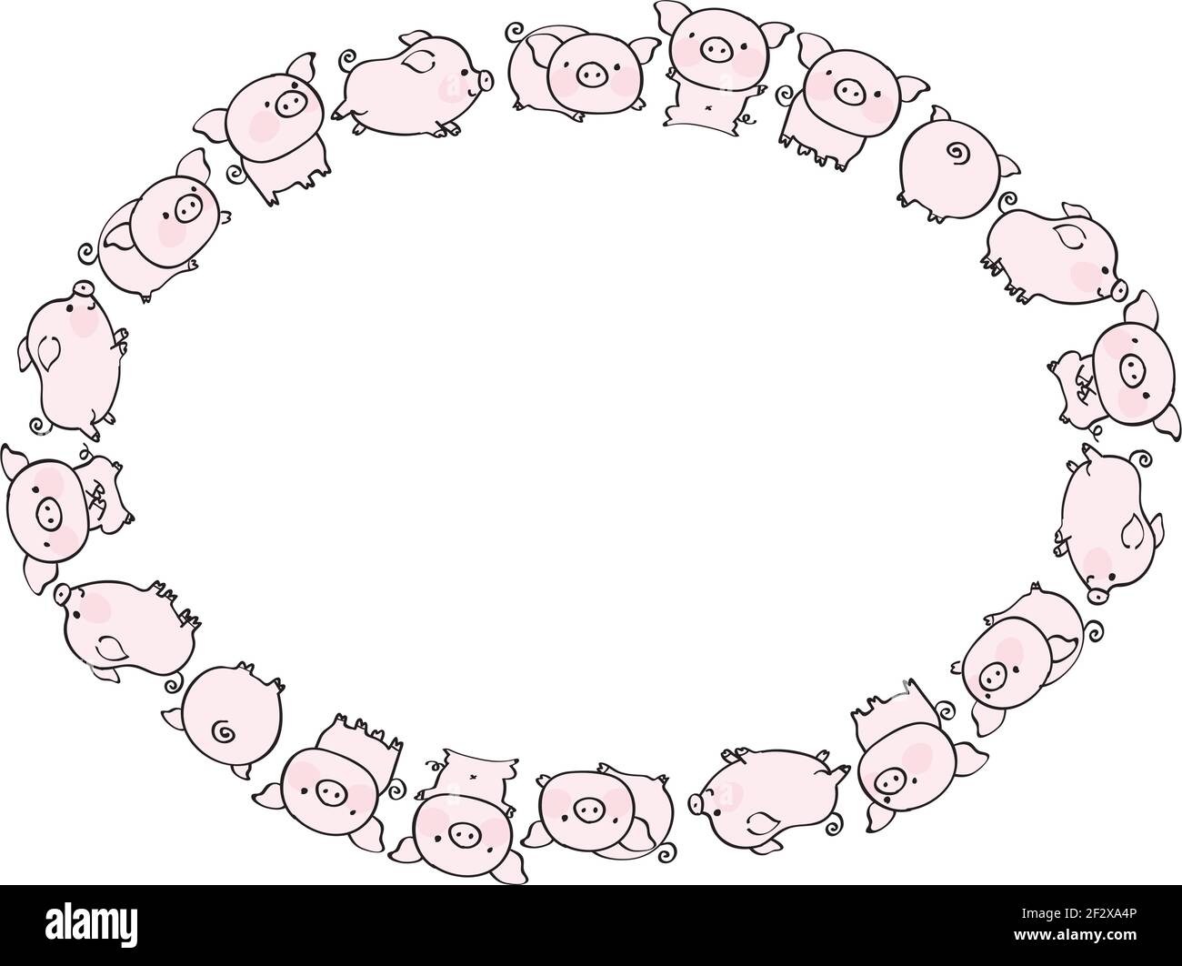 cartoon pig background Stock Vector Image & Art - Alamy