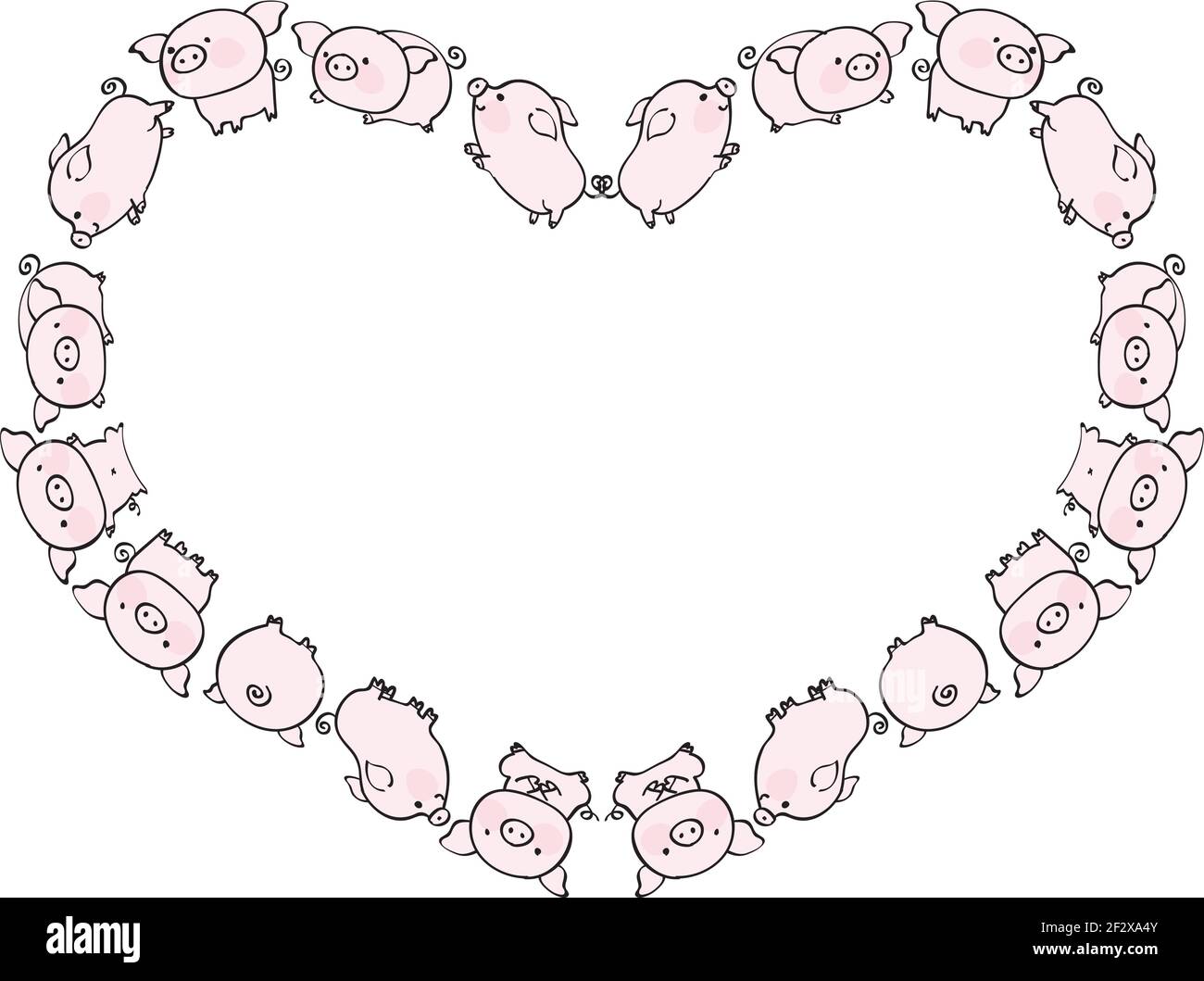 cartoon pig background Stock Vector Image & Art - Alamy