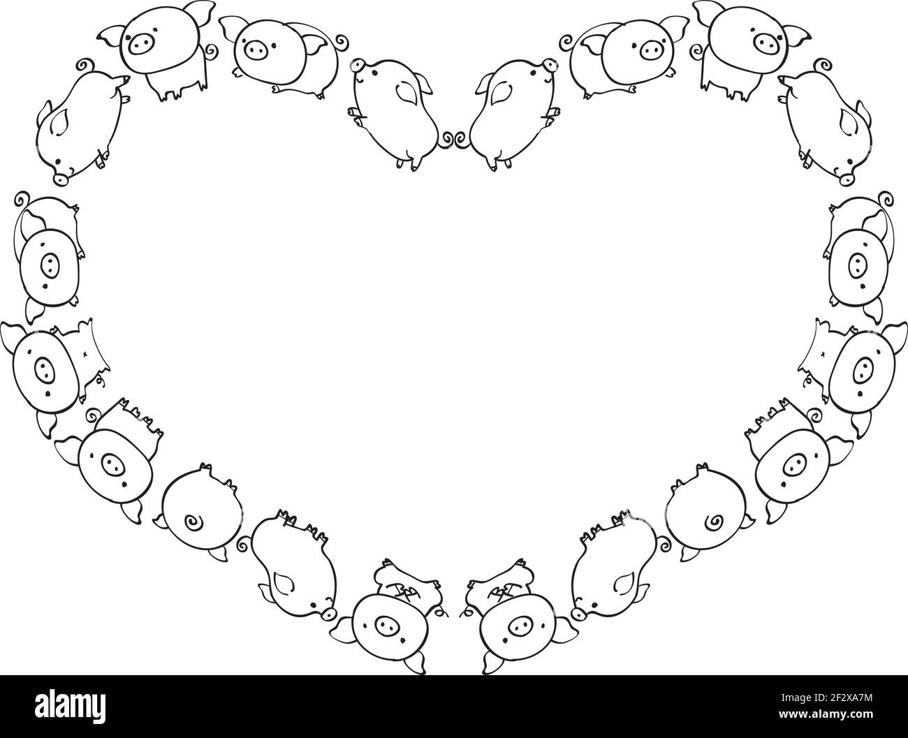 cartoon pig background Stock Vector Image & Art - Alamy