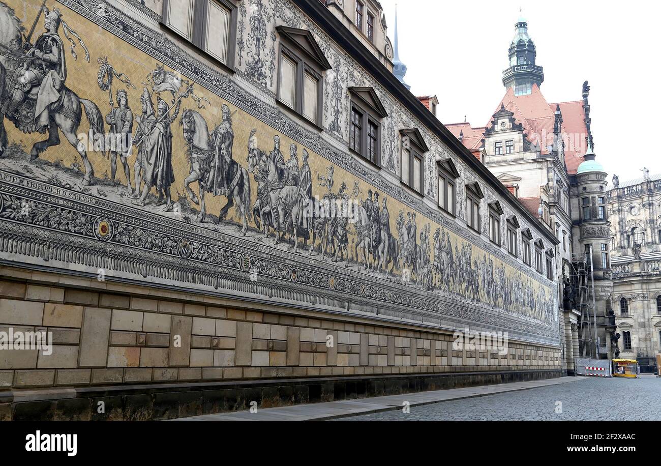 Furstenzug (Procession of Princes, 1871-1876, 102 meter, 93 people) is ...