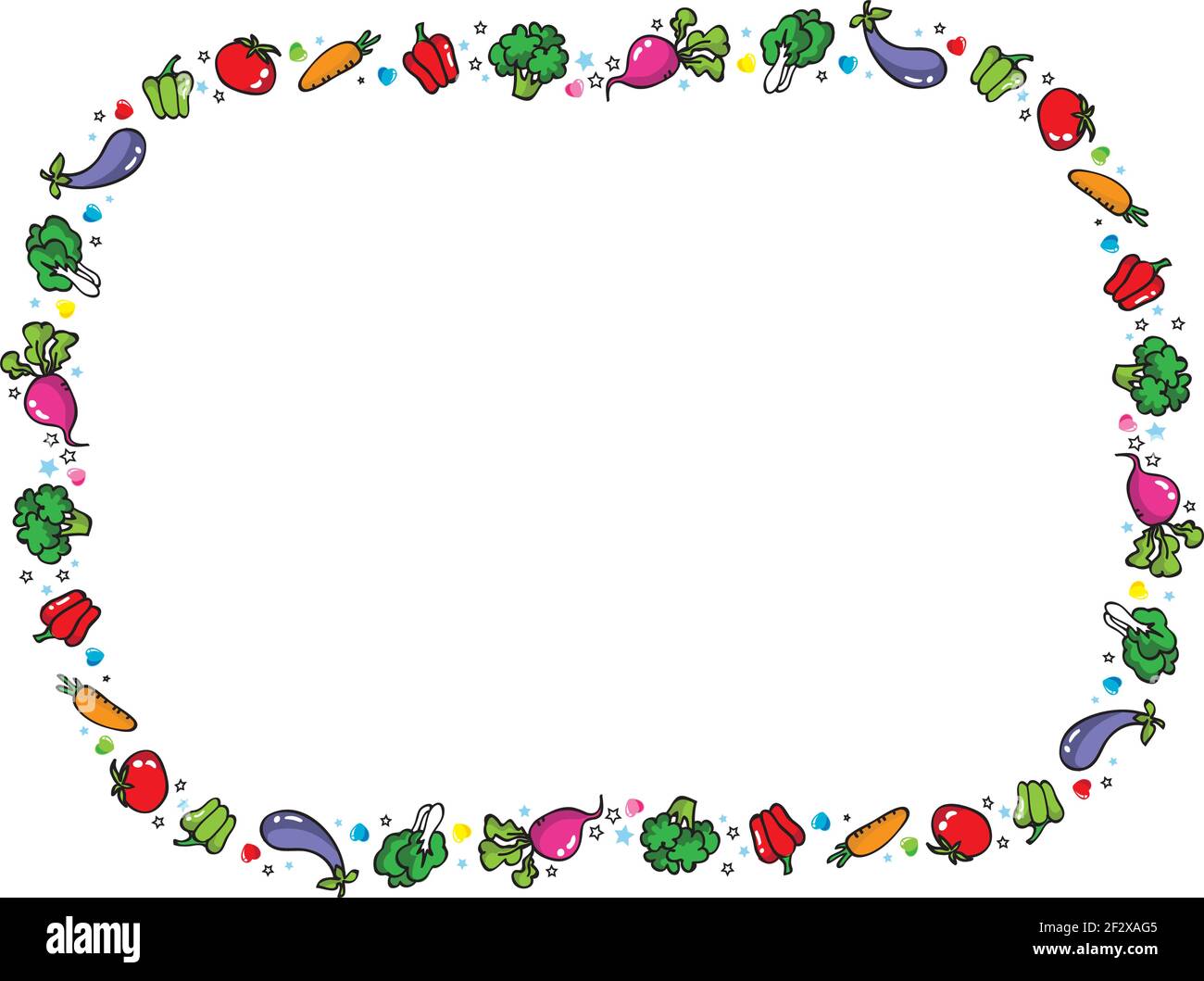 vegetable background design set Stock Vector Image & Art - Alamy