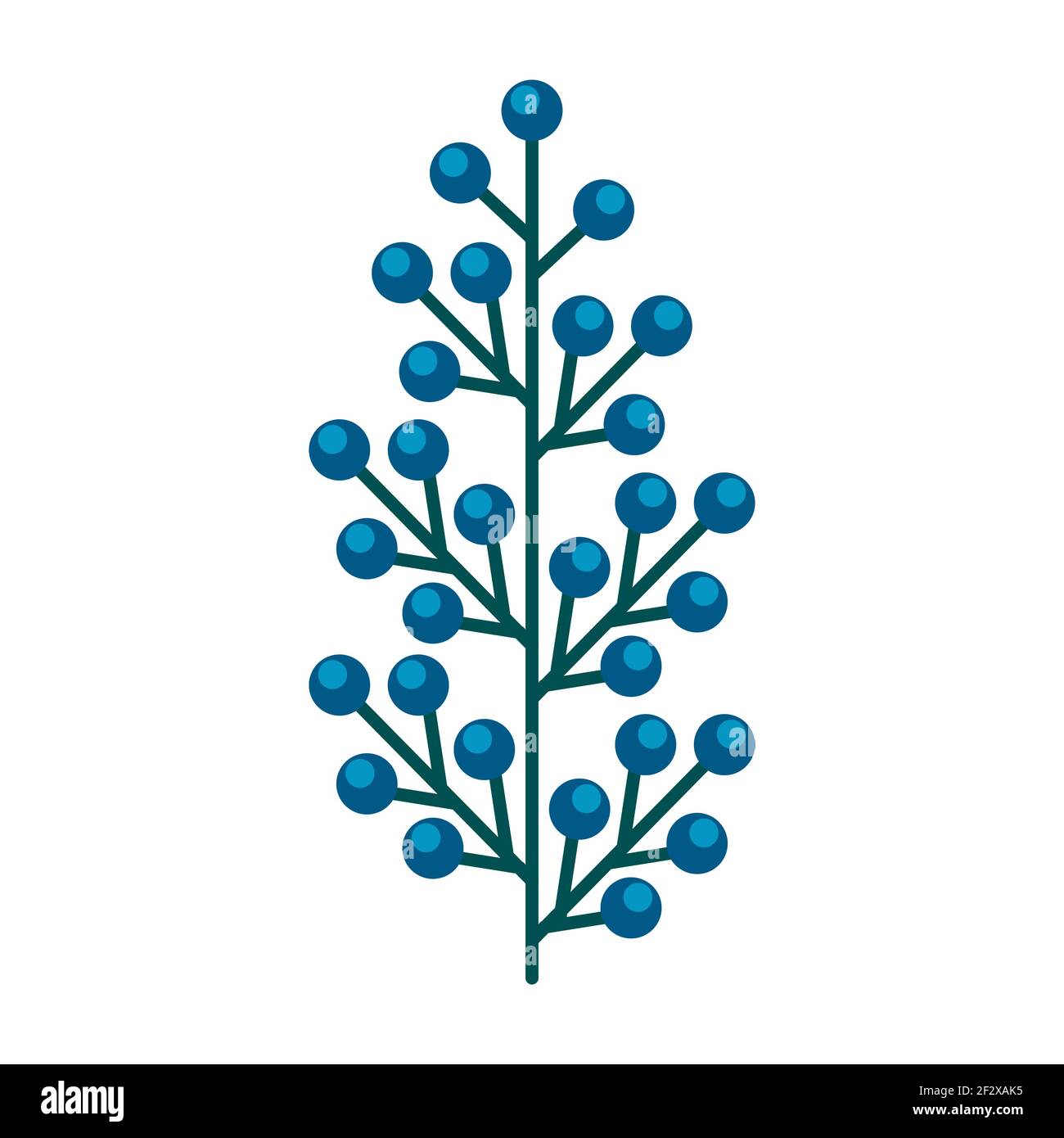 Blue branch floral Stock Vector Images - Alamy