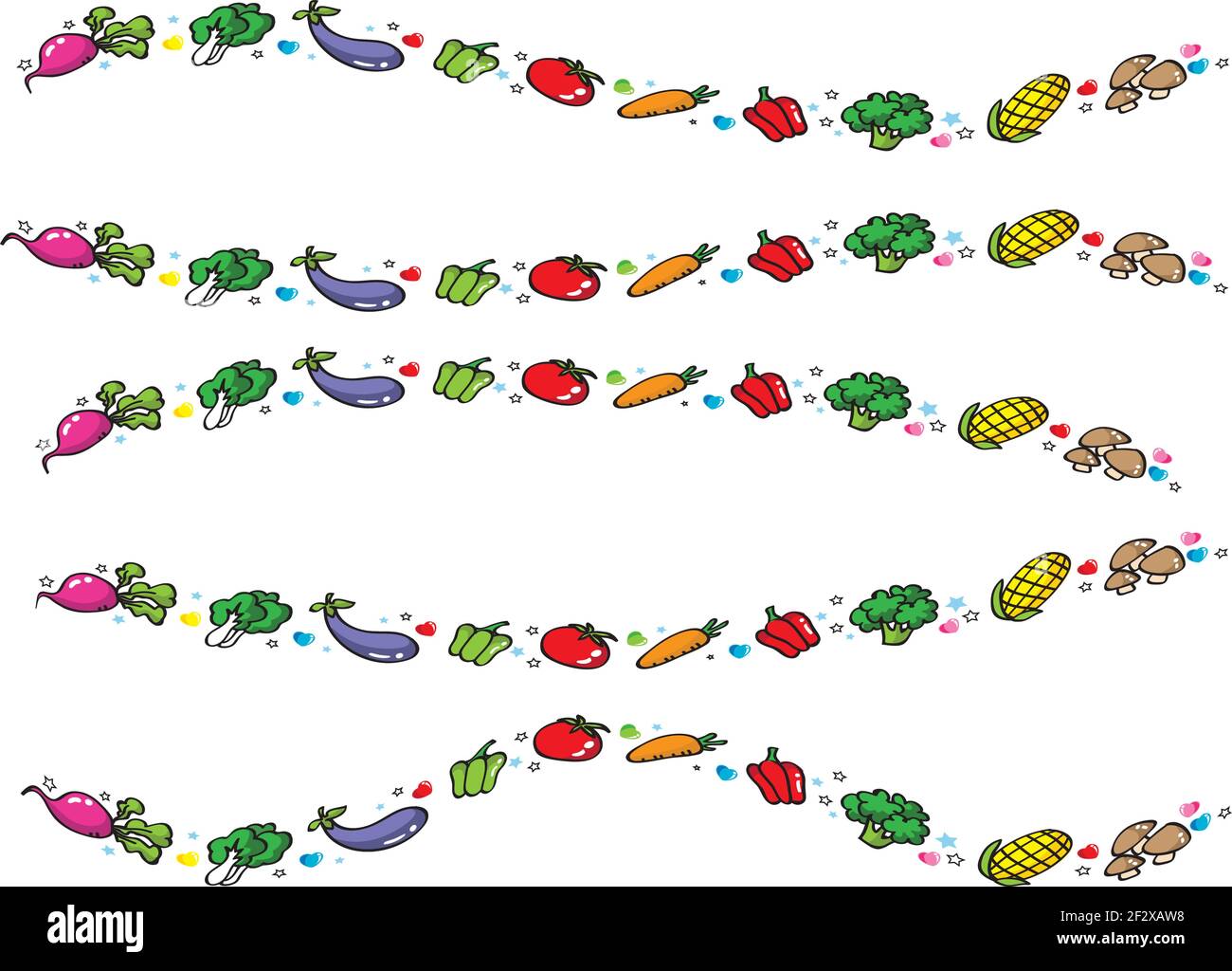 vegetable background design set Stock Vector Image & Art - Alamy