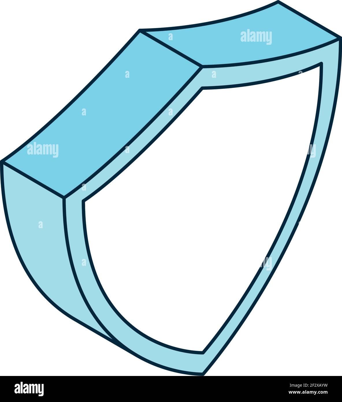 Shield protection security isometric Stock Vector Images - Alamy