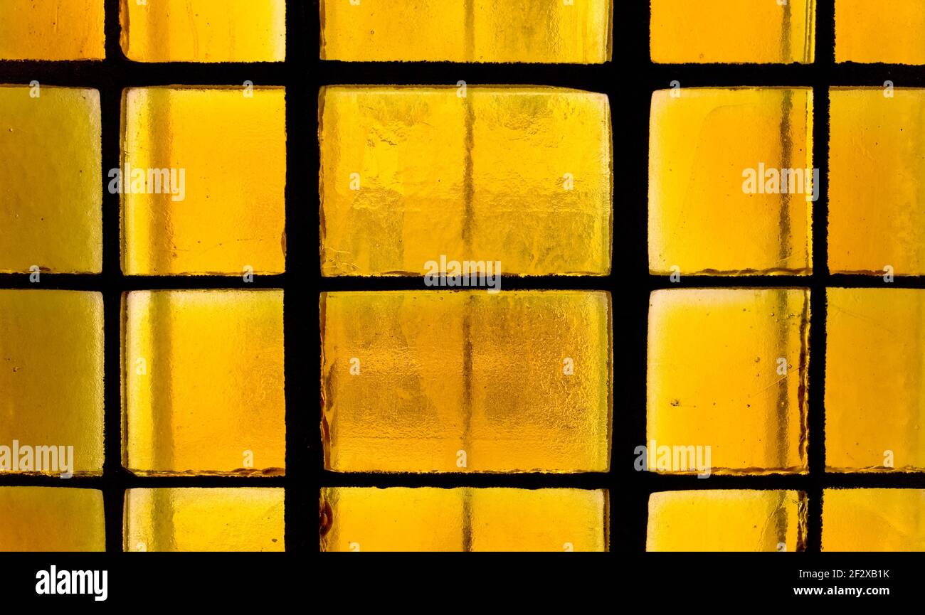 abstract stained glass window yellow Stock Photo - Alamy