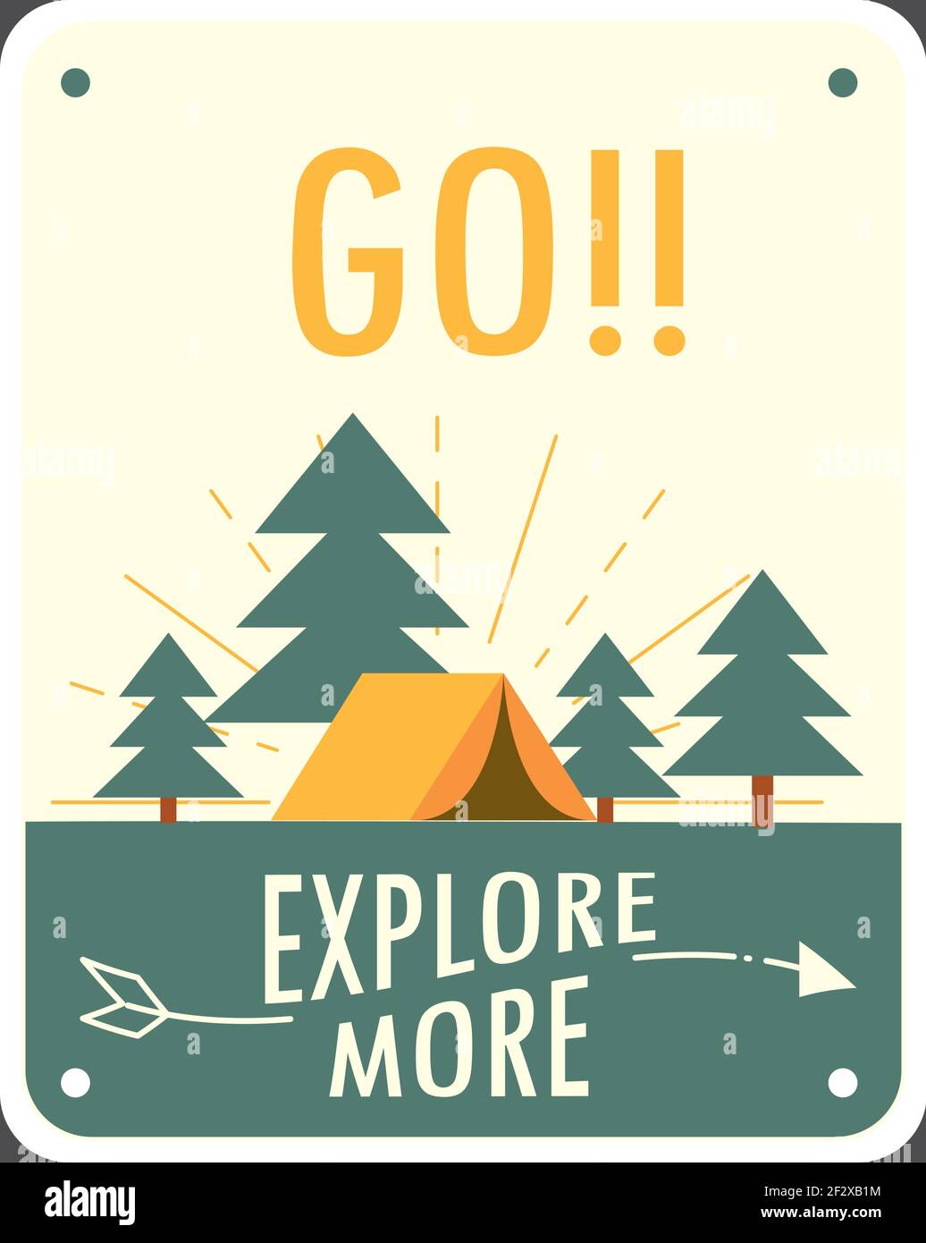 camping tent forest explore more Stock Vector Image & Art - Alamy