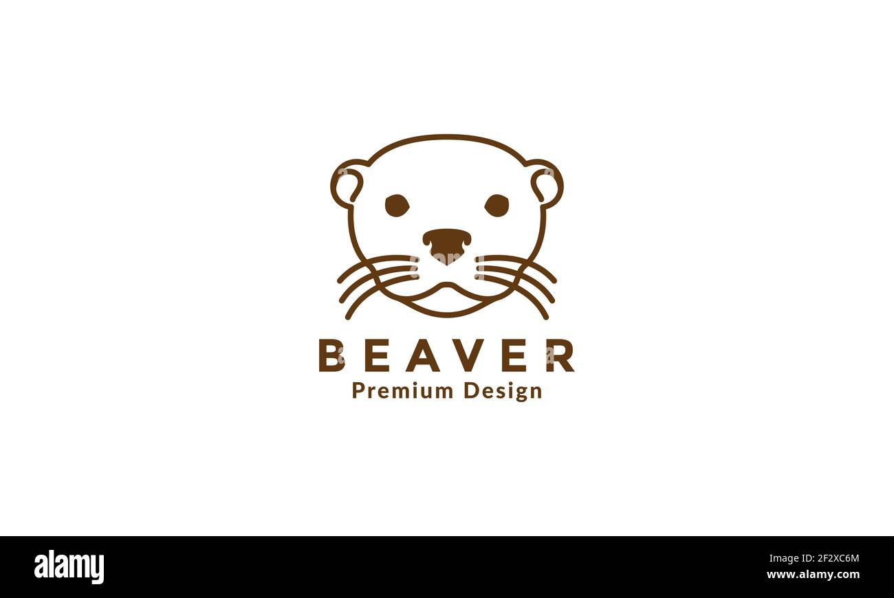 Beaver logo vector hi-res stock photography and images - Alamy