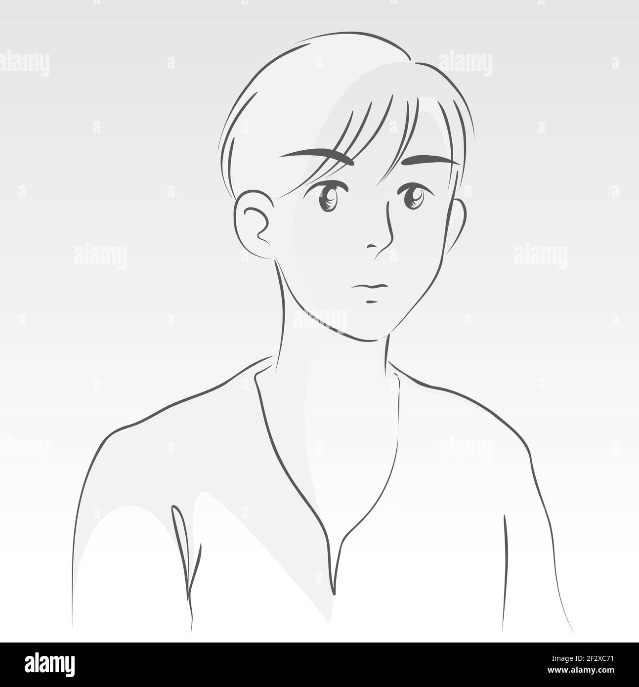 grey comic people set Stock Vector Image & Art - Alamy