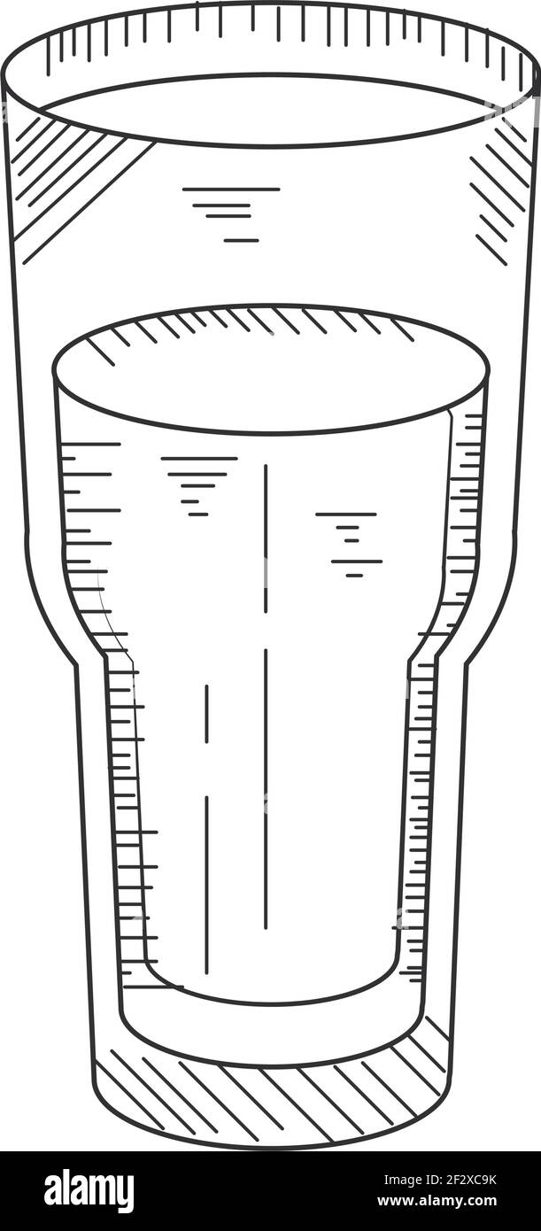 glass cup beverage sketch isolated Stock Vector Image & Art - Alamy