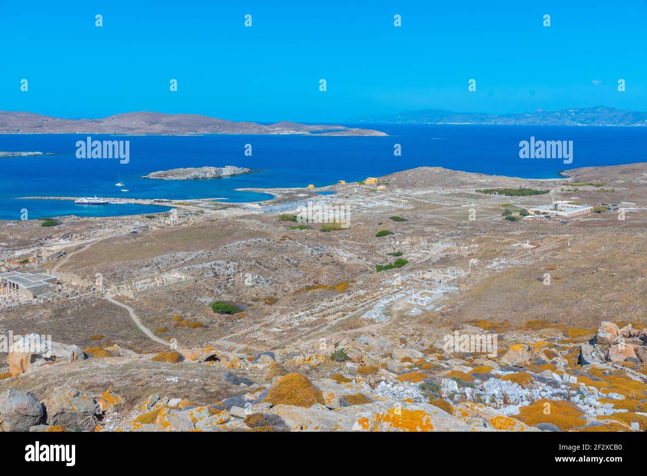 Delos aerial view hi-res stock photography and images - Alamy