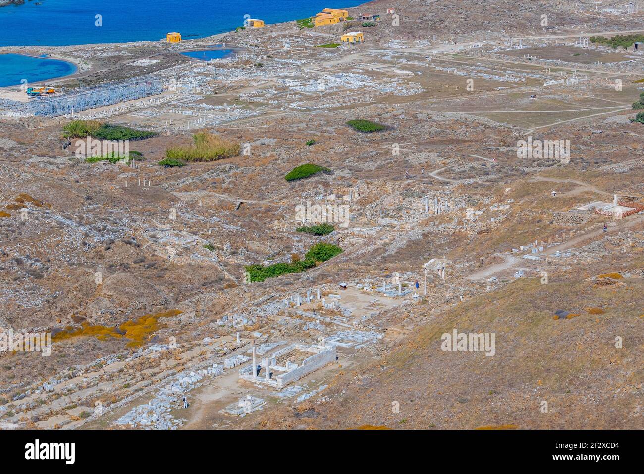 Delos aerial view hi-res stock photography and images - Alamy