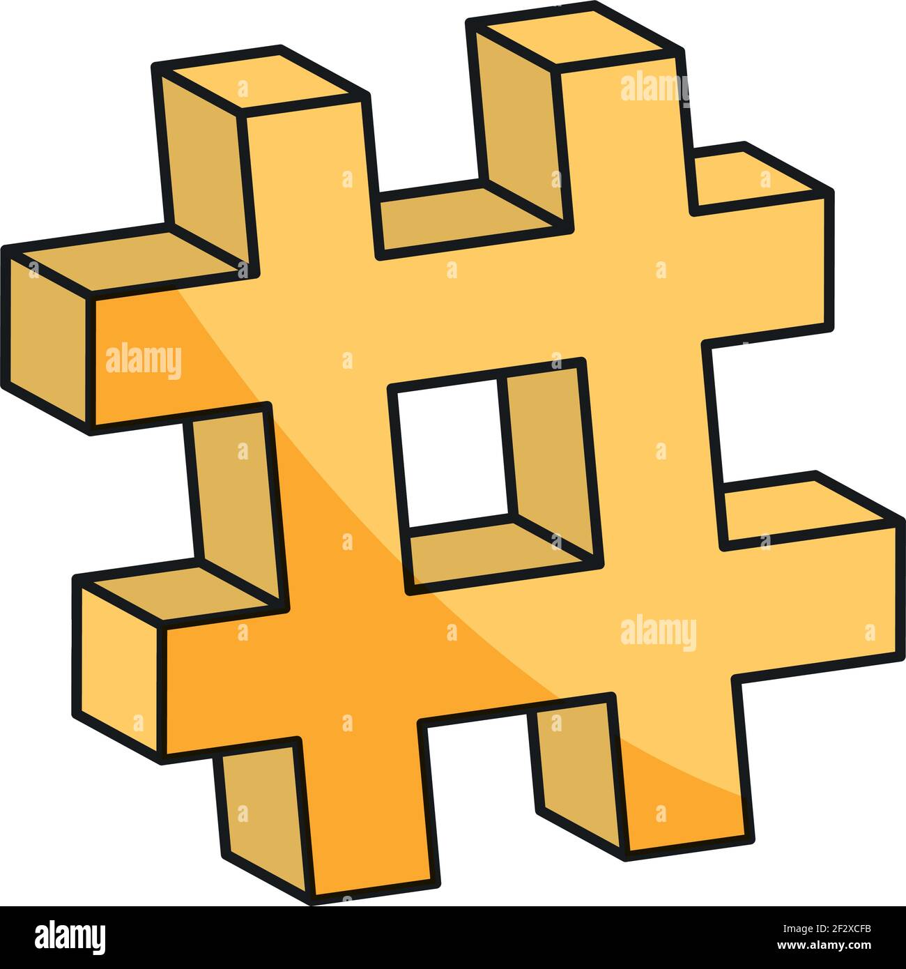 hashtag social media sign icon Stock Vector Image & Art - Alamy