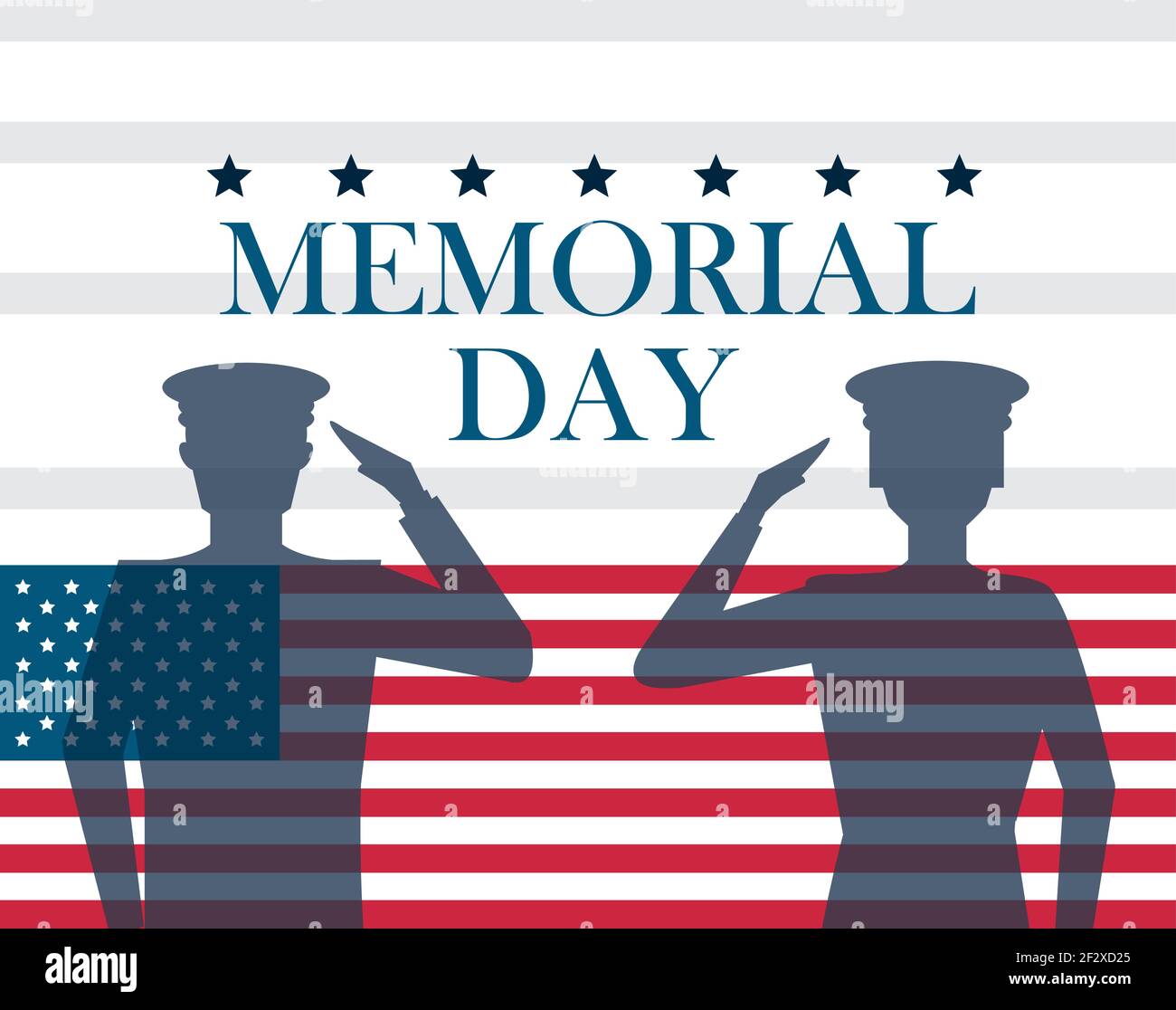 memorial day soldiers flag card Stock Vector Image & Art - Alamy