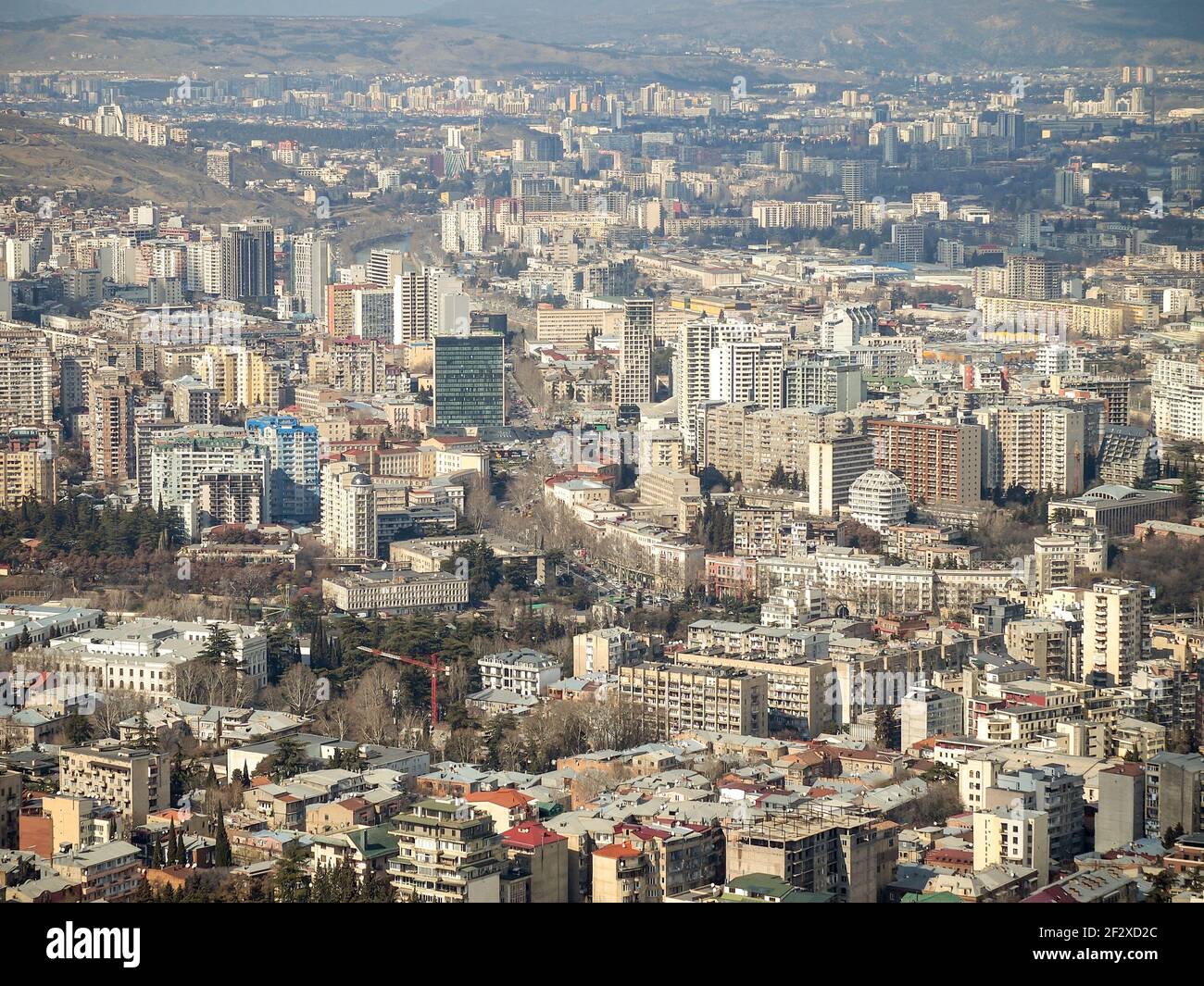 Capital city aerial view Stock Photo - Alamy