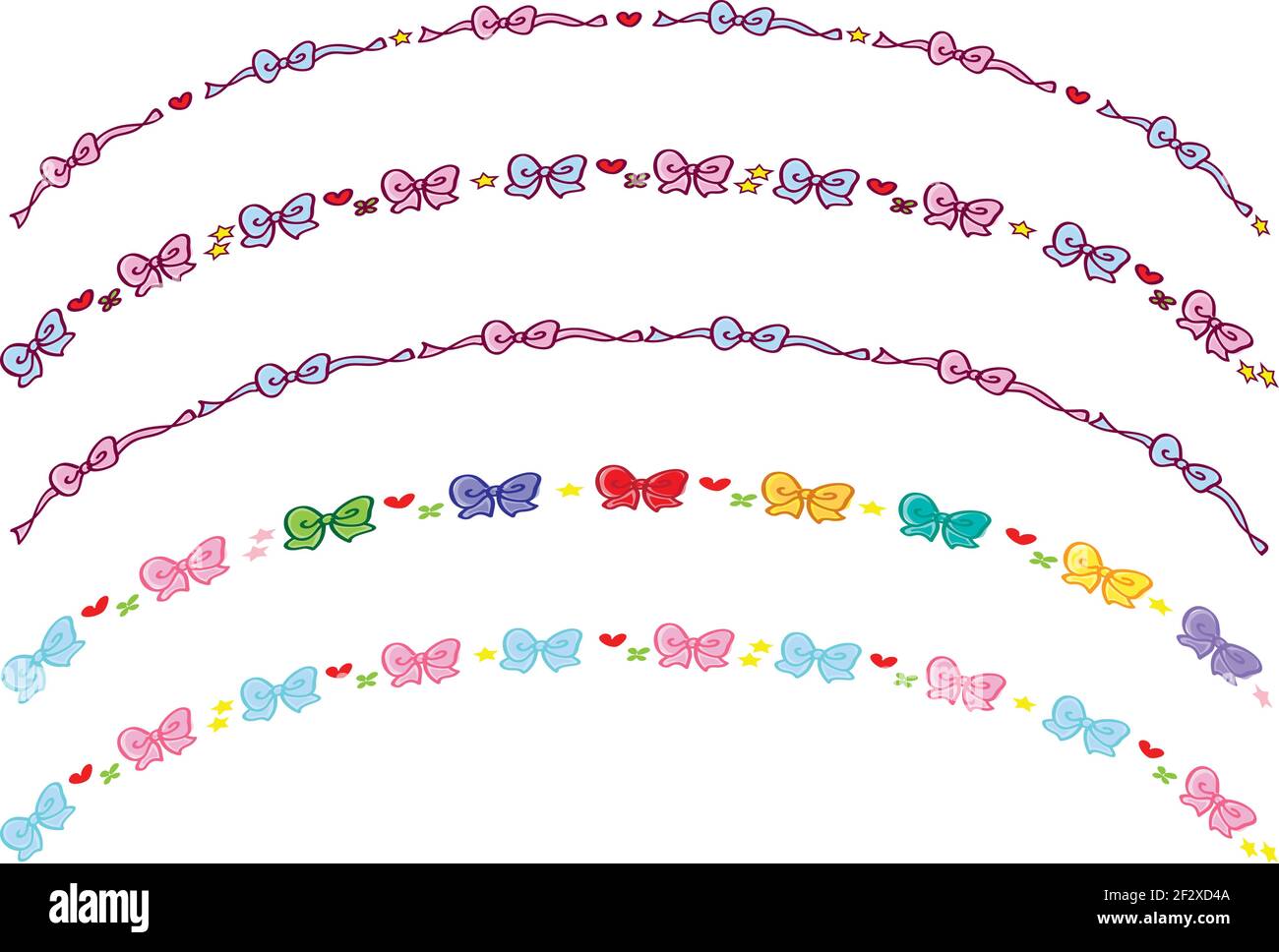 ribbon design border background set Stock Vector Image & Art - Alamy