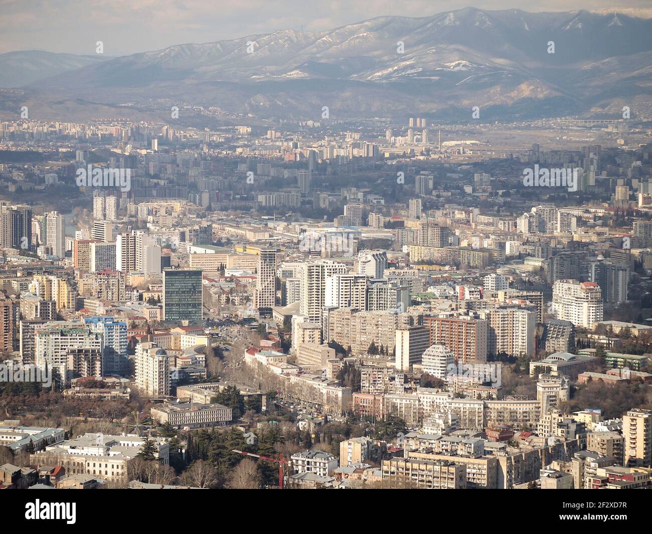 Capital city aerial view Stock Photo - Alamy