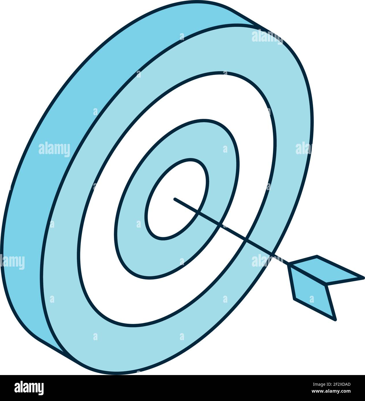target arrow board isometric icon Stock Vector Image & Art - Alamy