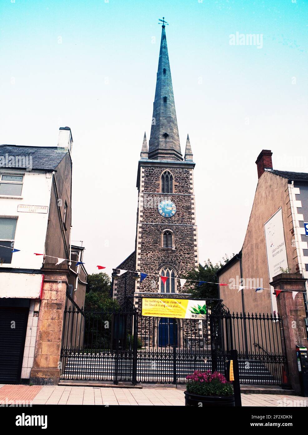 Old church Lisburn City NI Medium format film street photography Stock ...