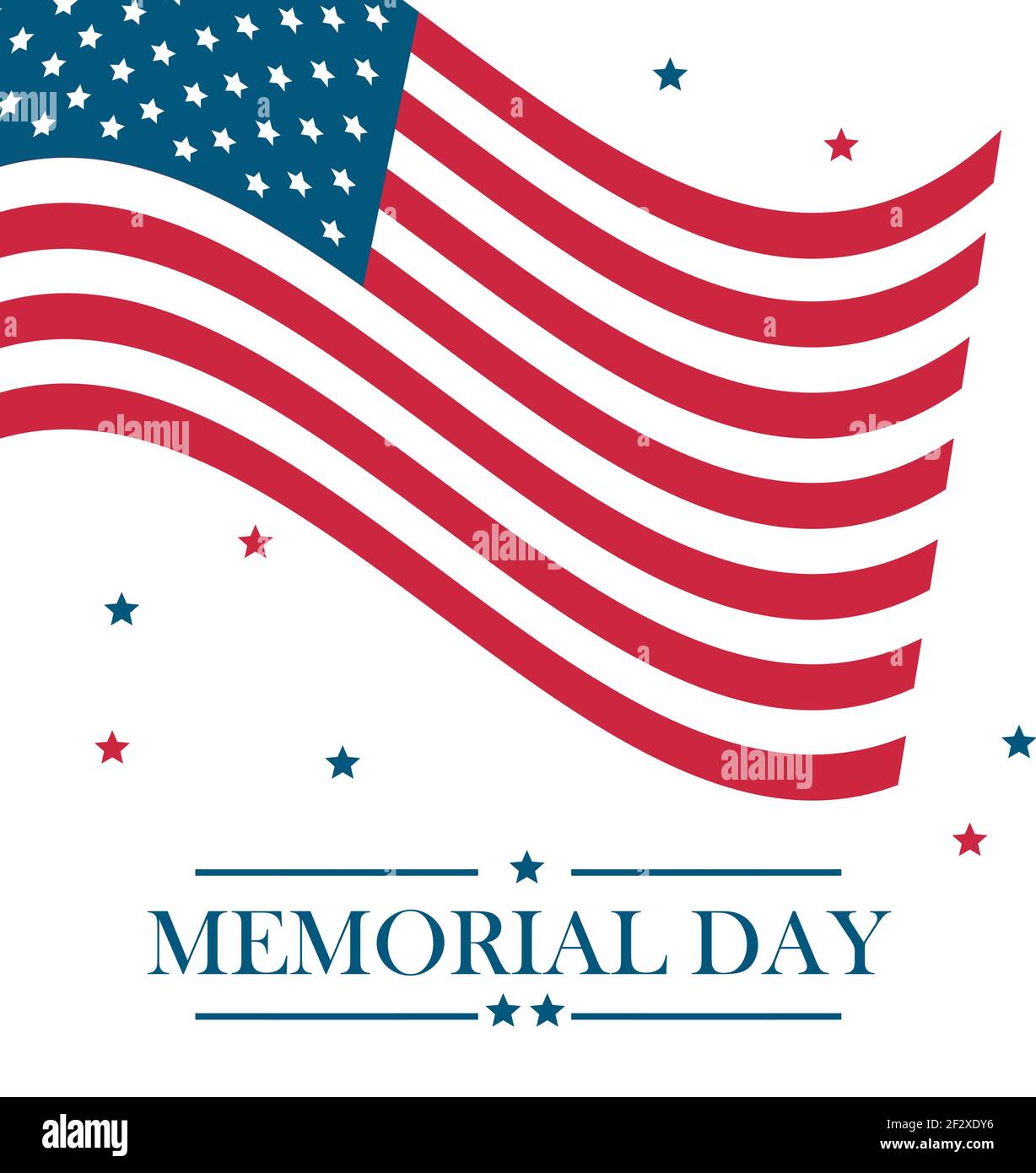 memorial day american flag banner Stock Vector Image & Art - Alamy
