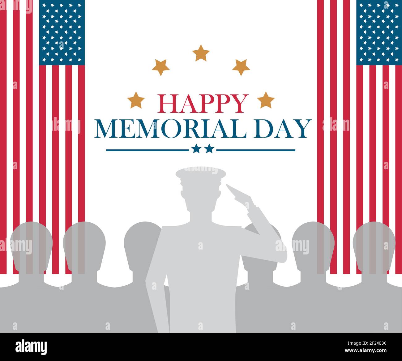 memorial day design saluting soldiers Stock Vector Image & Art - Alamy