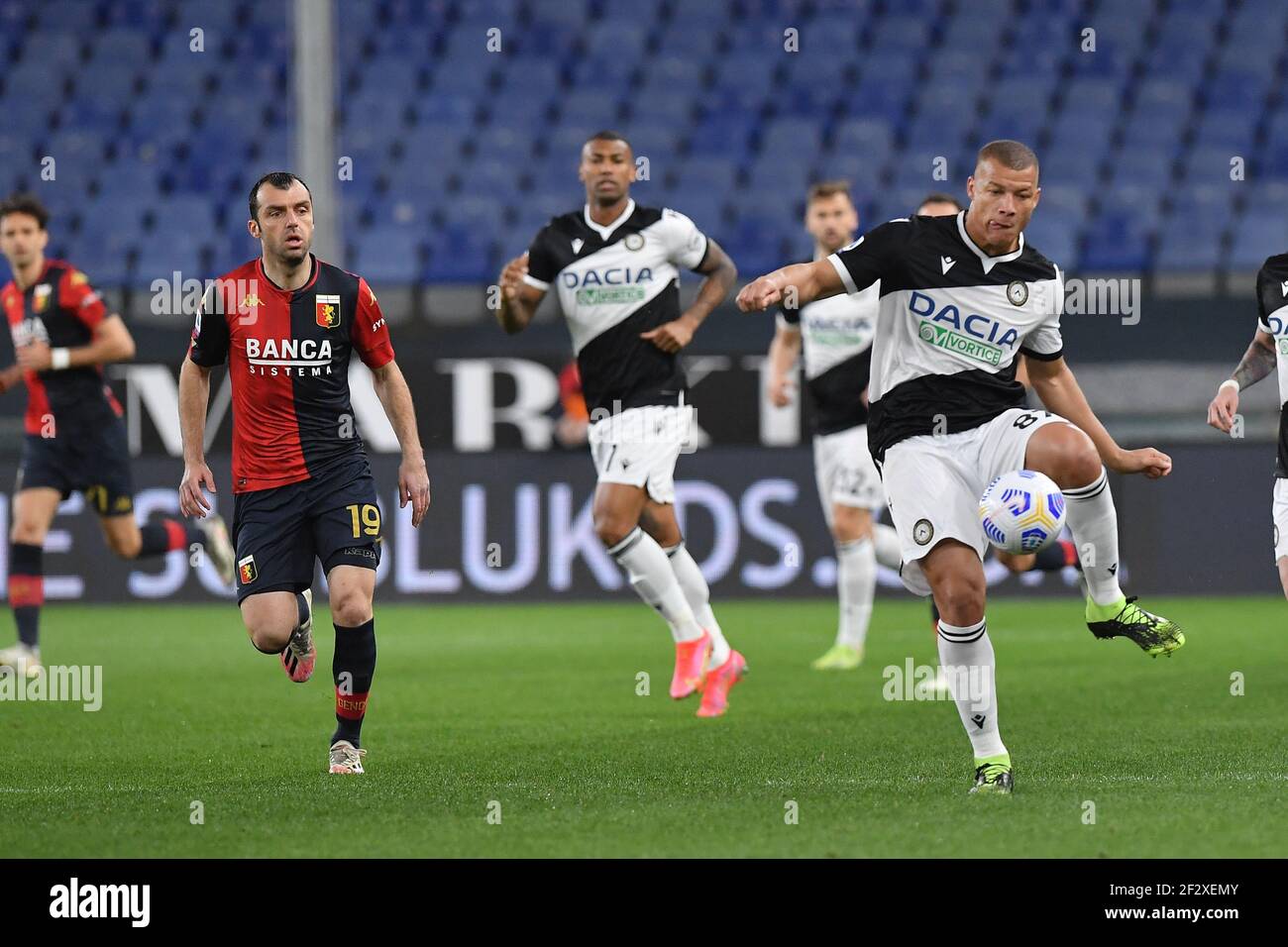 Luigi Ferraris stadium, Genova, Italy, 13 Mar 2021, DE MAIO SEBASTIEN ...