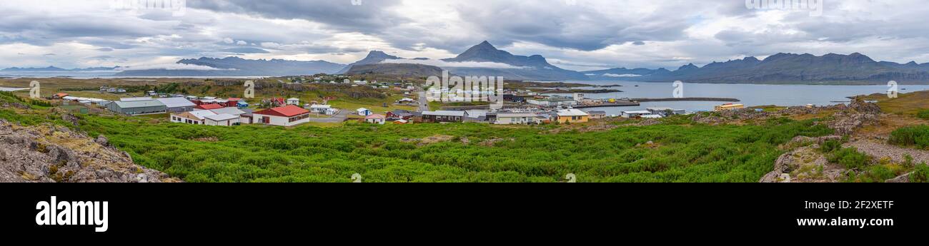 View of Djupivogur village on Iceland Stock Photo - Alamy