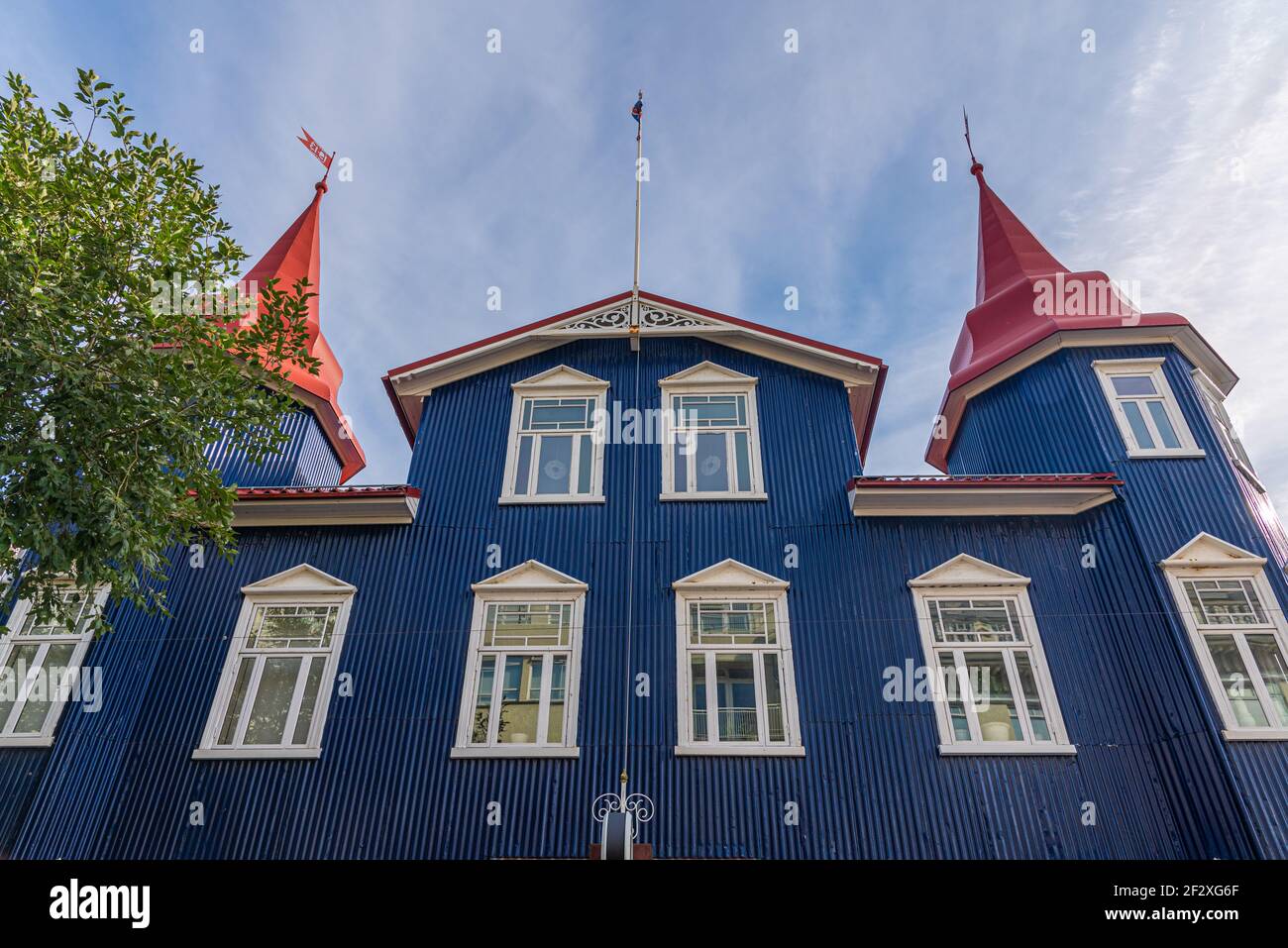 Colorful houses at Akureyri, Iceland Stock Photo - Alamy