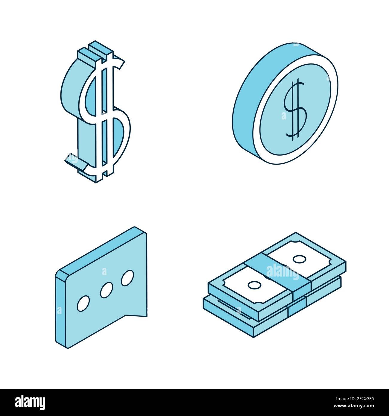 social media money message isometric Stock Vector Image & Art - Alamy
