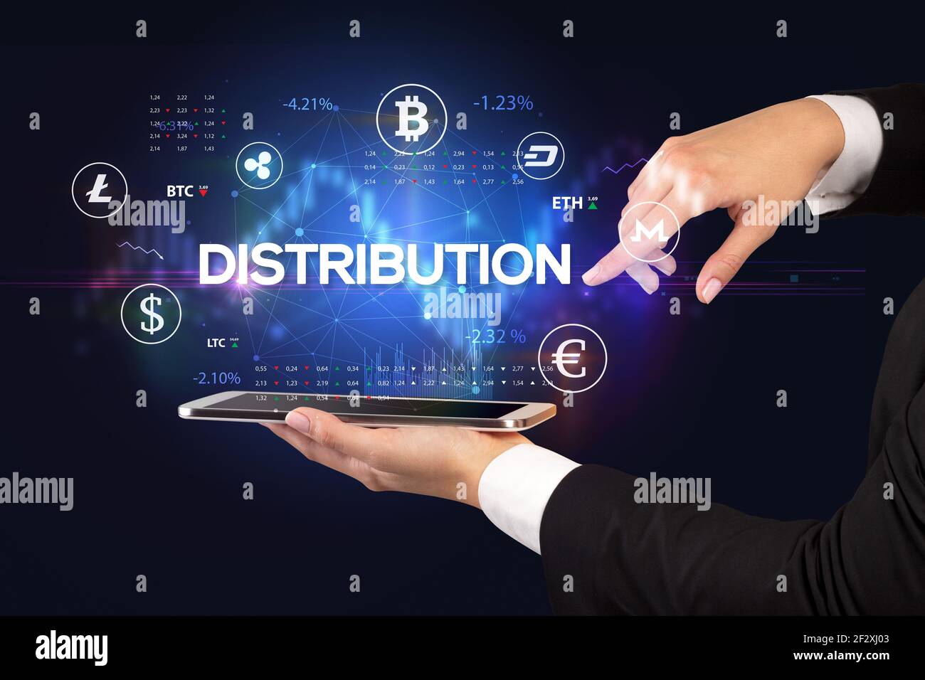 Close up touchscreen distribution hi-res stock photography and images ...