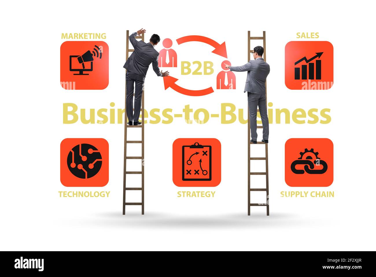 Business to business concept with the business people Stock Photo - Alamy