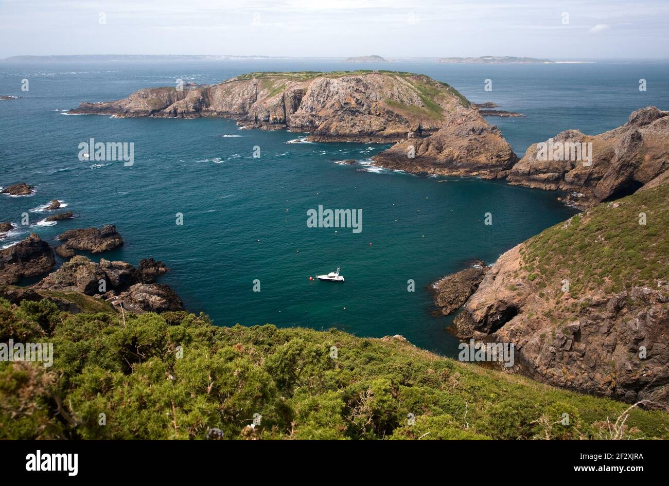 rugged coast hidden cove on Sark, Channel Islands Stock Photo - Alamy