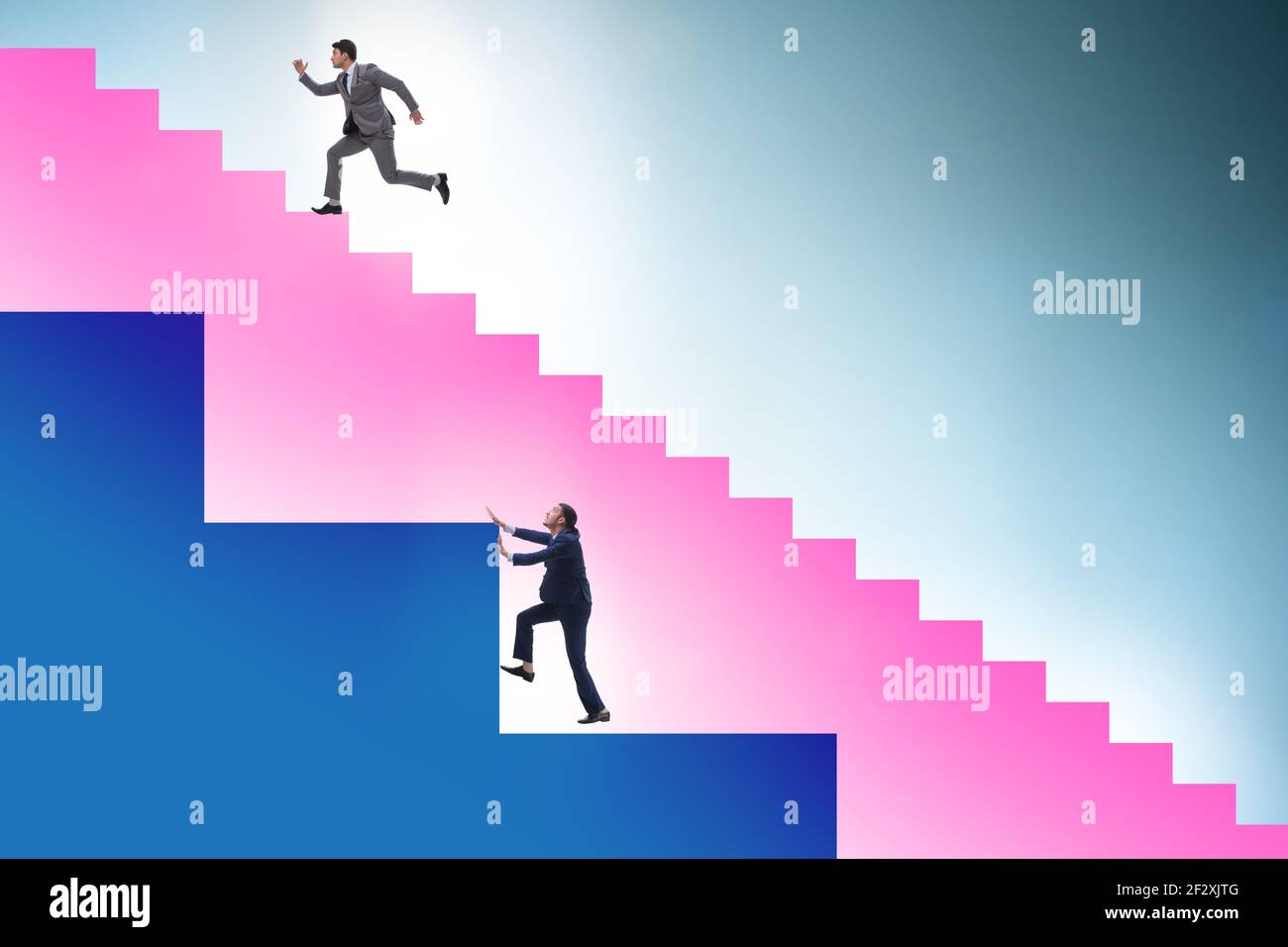 Concept of unfair treatment of the different employees Stock Photo - Alamy