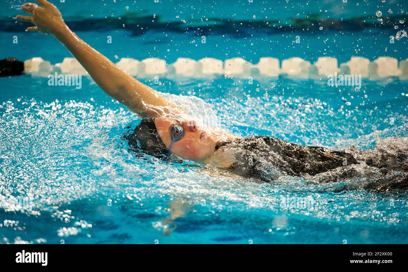 Olympic Swimmers Backstroke