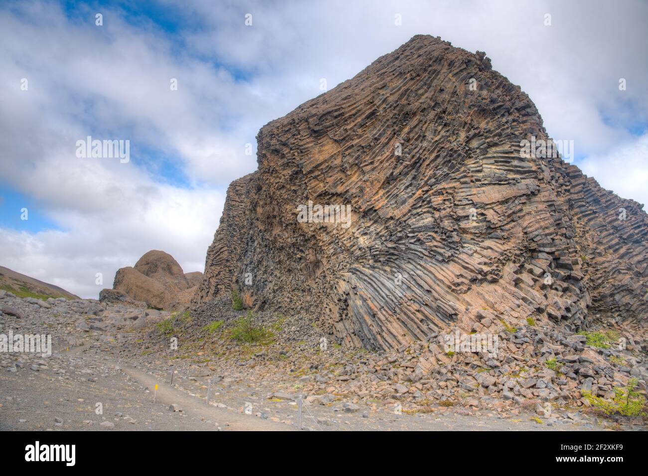 Hexagonal basalt rocks at Hljodaklettar on Iceland Stock Photo - Alamy