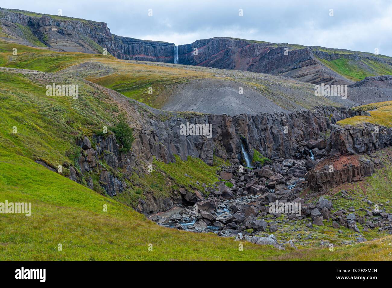 Hengifoss basalt column hi-res stock photography and images - Alamy