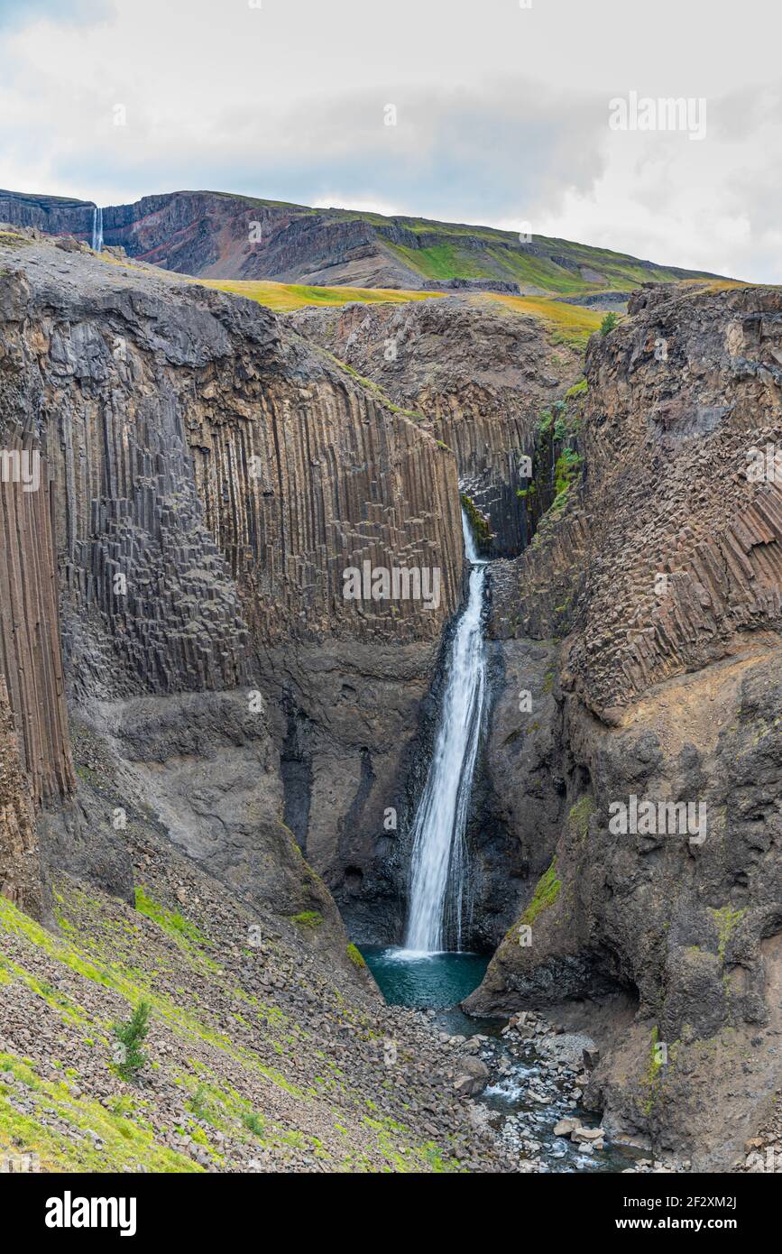 Hengifoss basalt column hi-res stock photography and images - Alamy