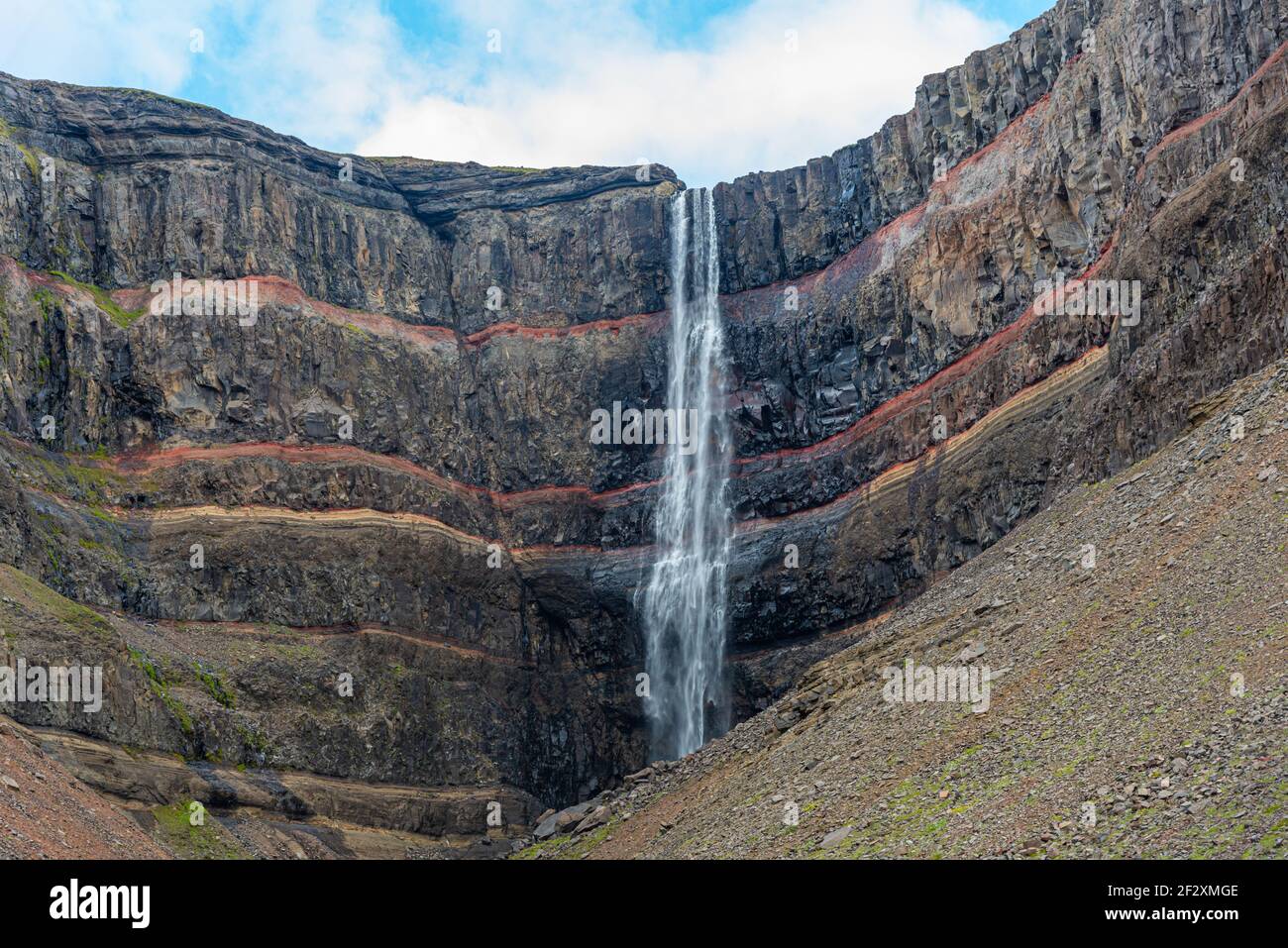 Hengifoss basalt column hi-res stock photography and images - Alamy