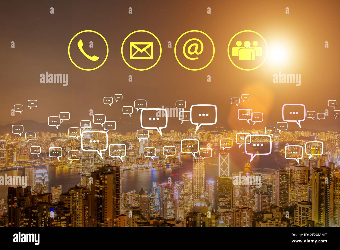 Communication concept with the key contact means Stock Photo - Alamy