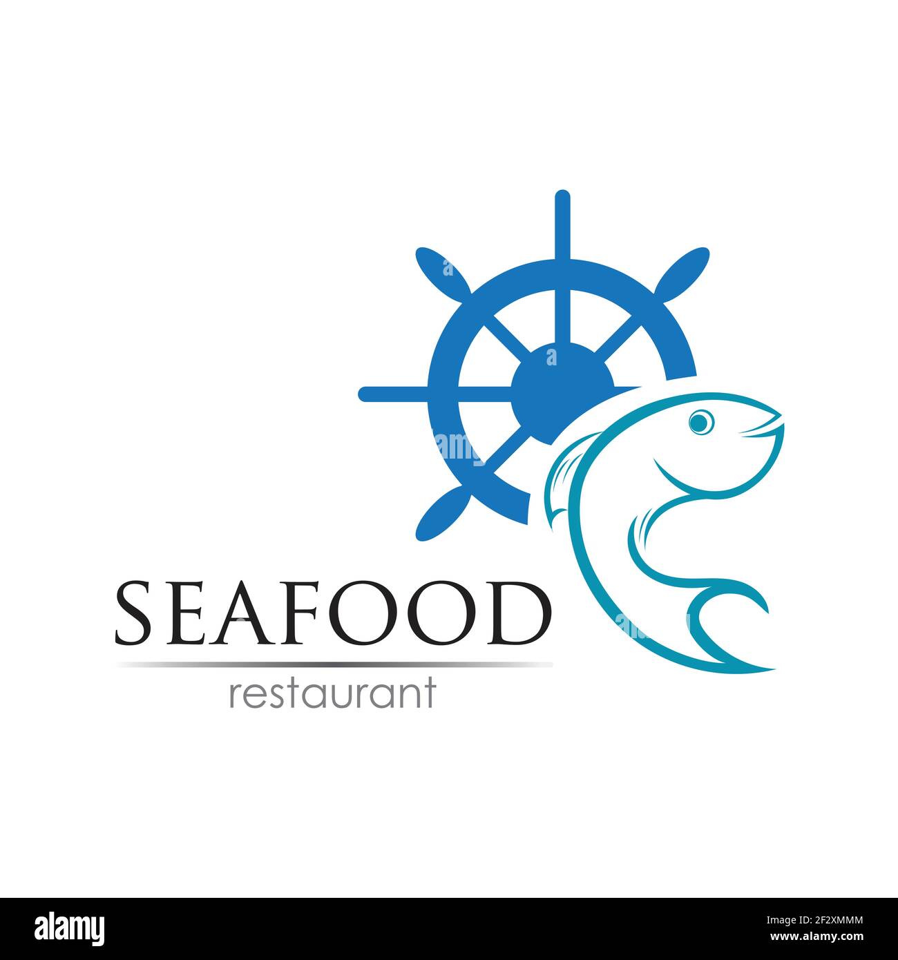 Seafood restaurant logo design. Fish, Food and Beverage logo concept ...