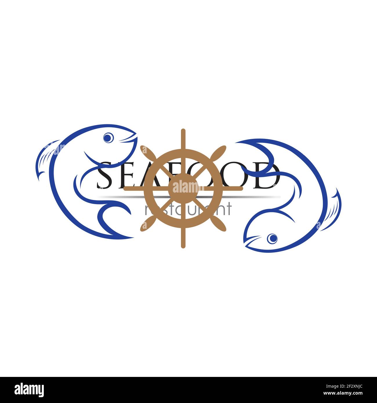 Seafood restaurant logo design. Fish, Food and Beverage logo concept ...