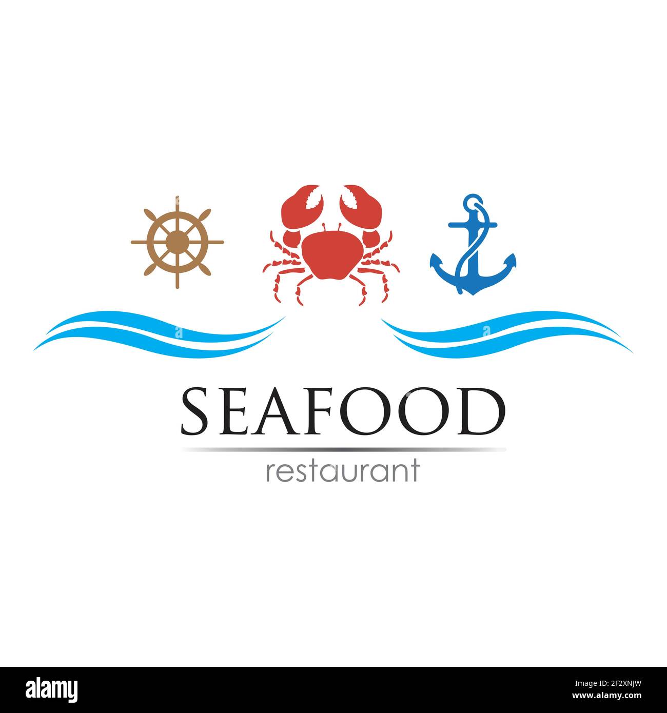 Seafood restaurant logo design. Fish, Food and Beverage logo concept ...