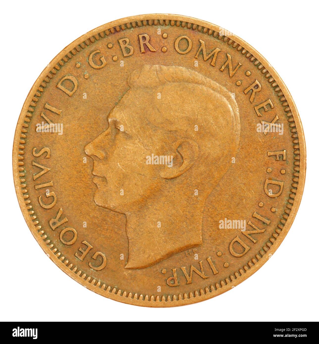 One penny coin old british hi-res stock photography and images - Alamy