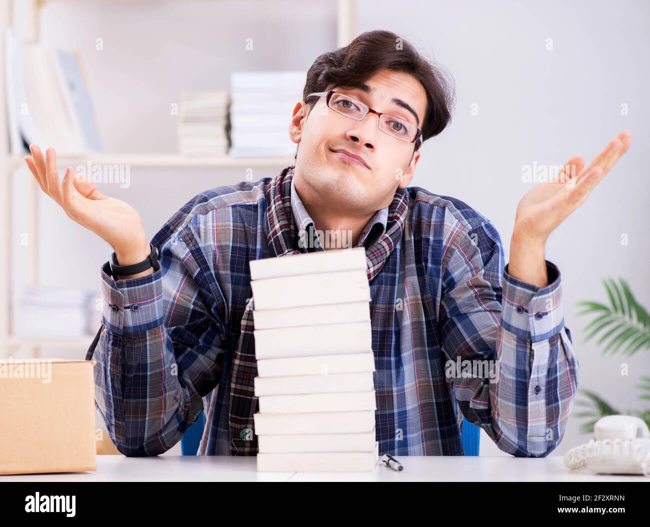 The writer presenting his books to public Stock Photo - Alamy