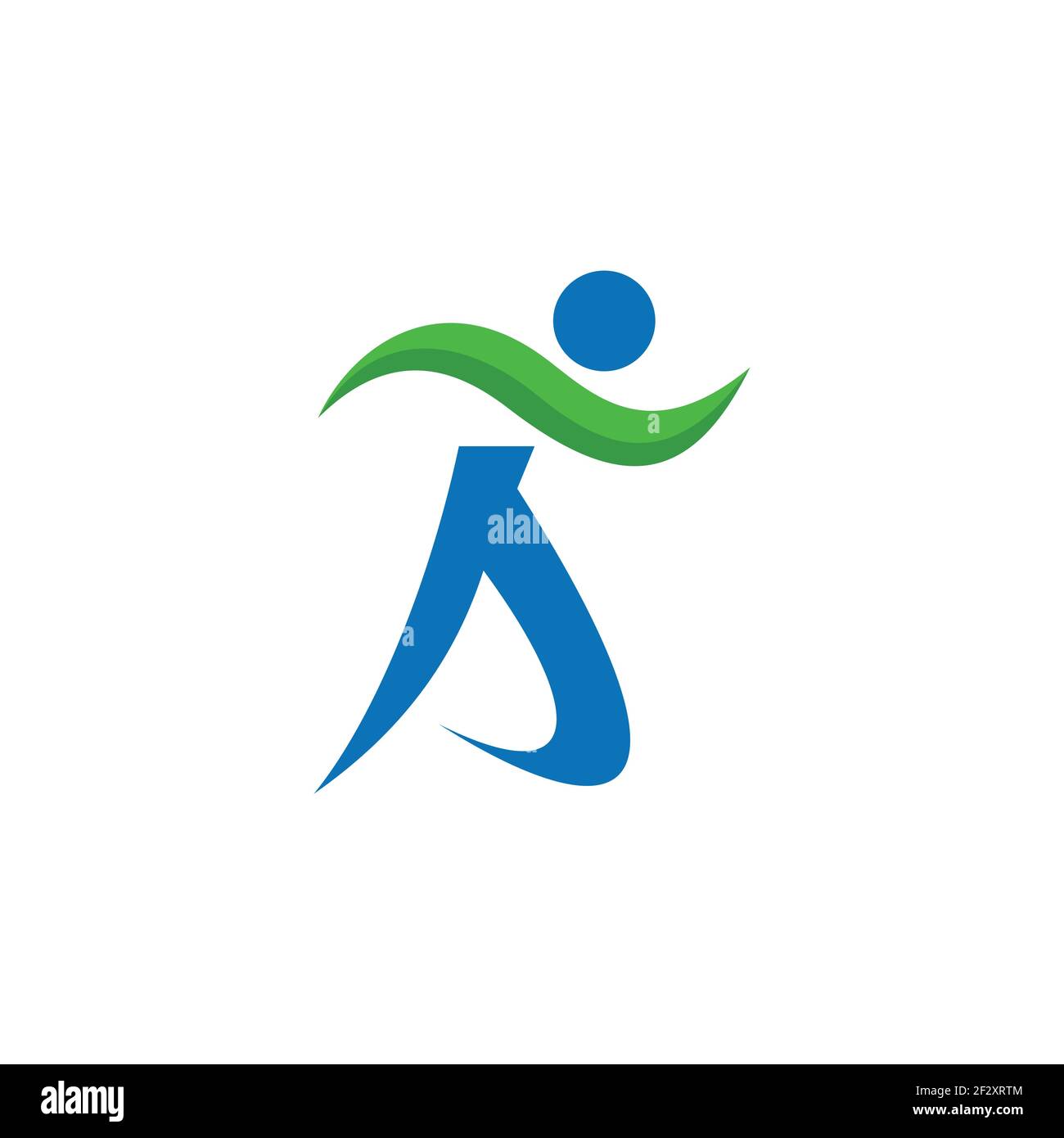 Initial letter A abstract people run logo design. lettering logotype ...