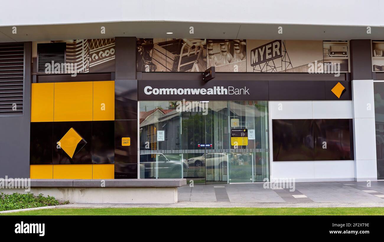 Brisbane, Queensland, Australia - March 2021: A banking office building ...