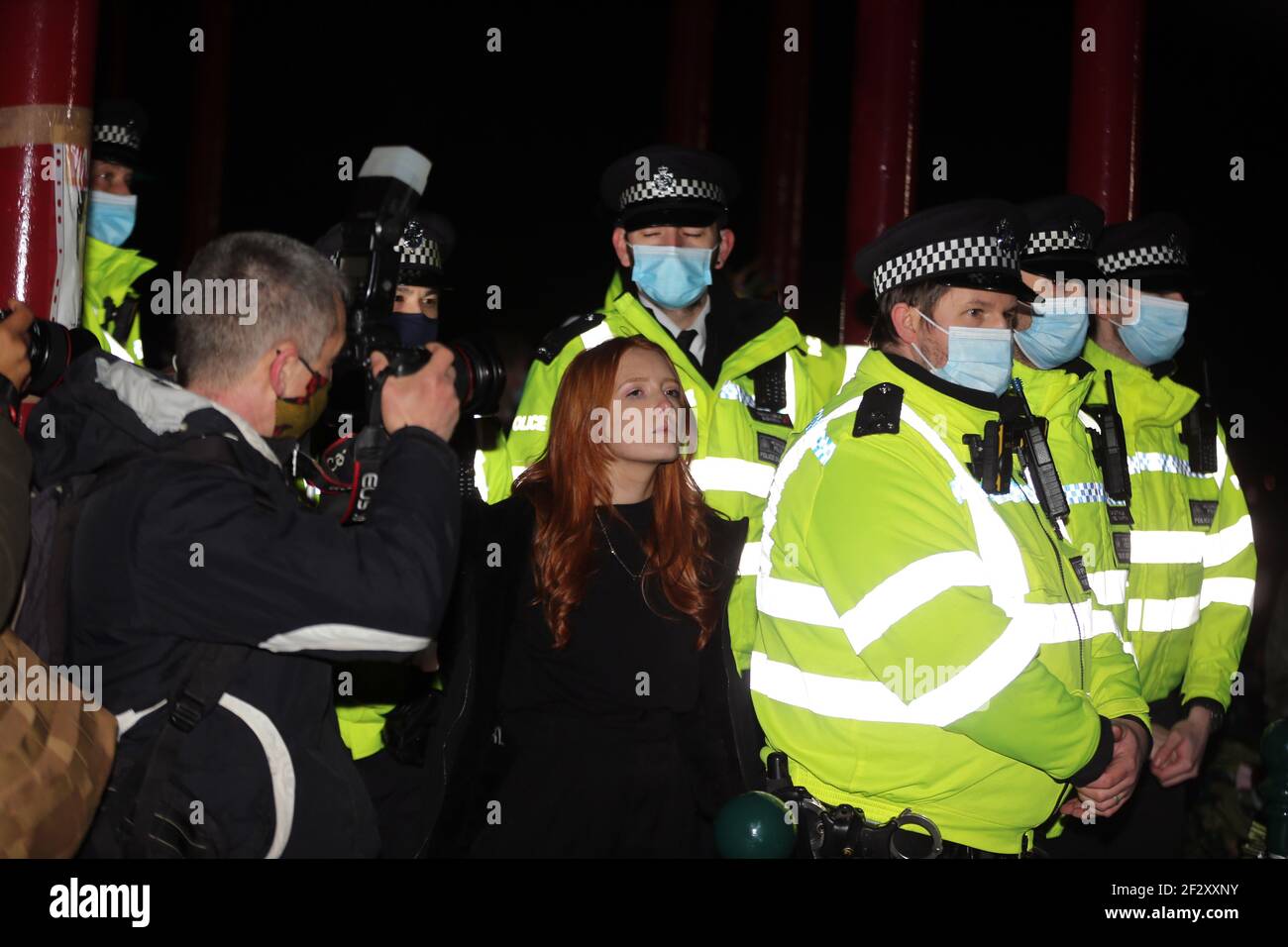 Sarah everard vigil protester hi-res stock photography and images - Alamy