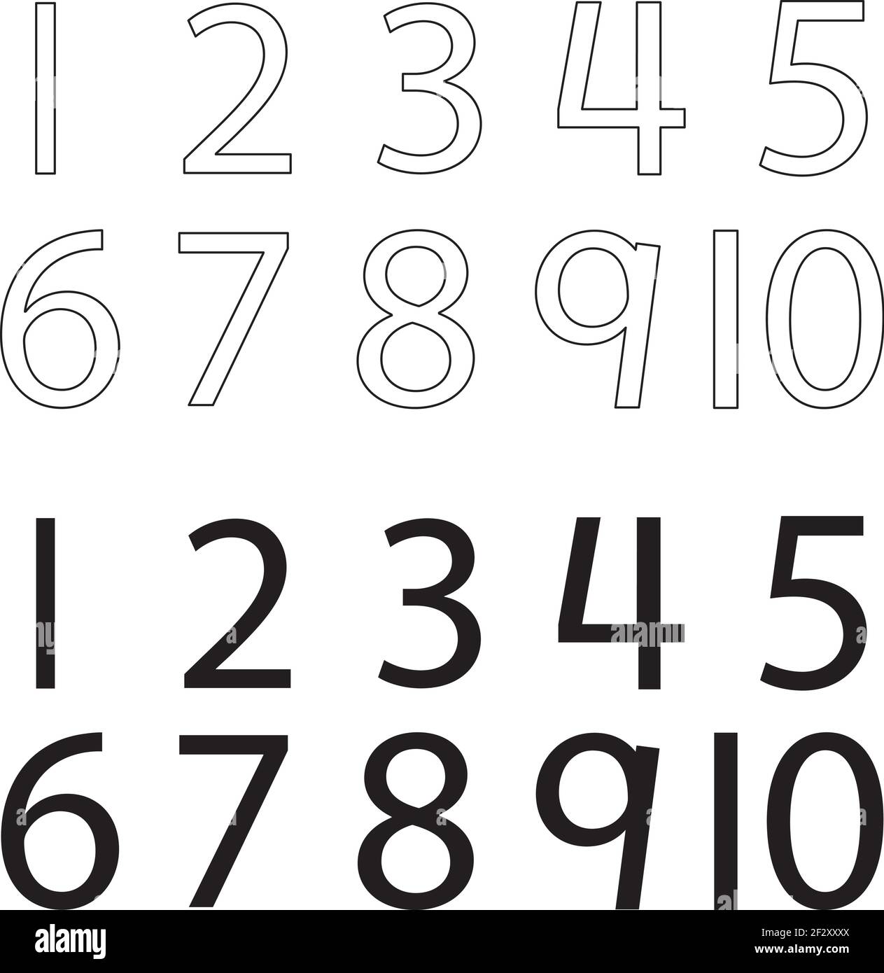 pre school learning numbers 1 to 10 Stock Vector Image & Art - Alamy