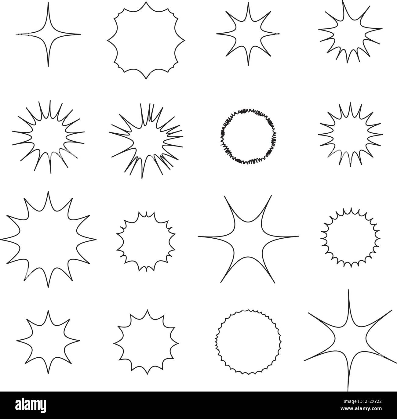 vector star light design set Stock Vector Image & Art - Alamy