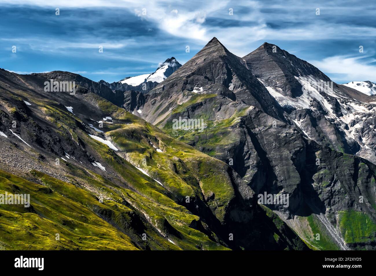 High Alpine Landscape With Mountains In National Park Hohe Tauern In ...