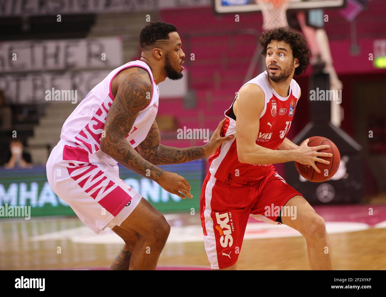 Bonn, Germany. 13th Mar, 2021. Telekom Dome, Basketball Bundesliga ...